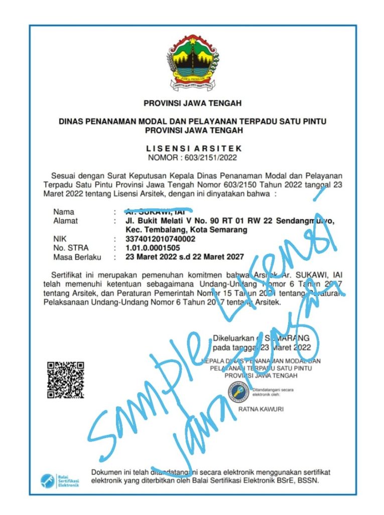 Contoh Lisensi 1 - IAI Sumbar